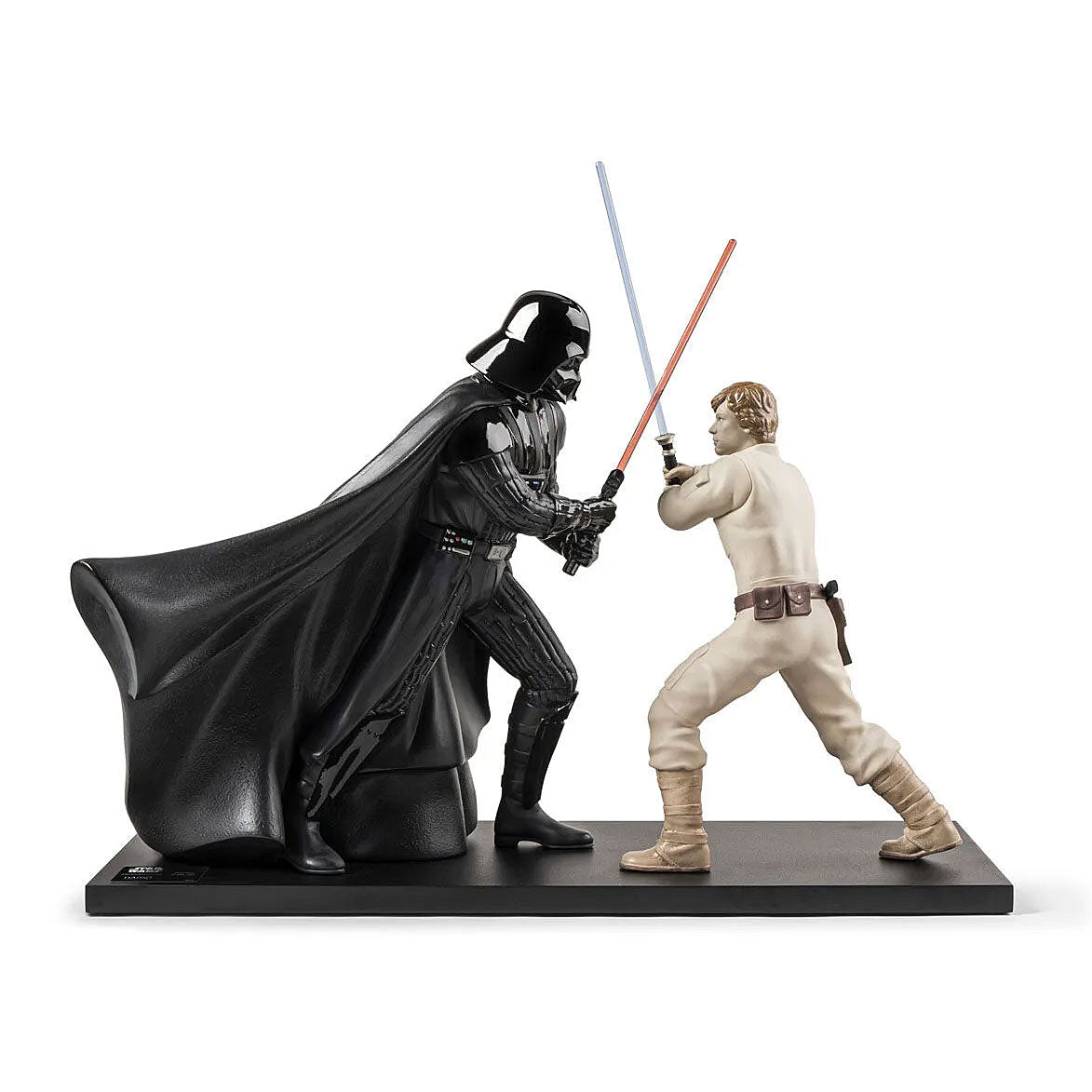Lladro Star Wars Bespin Battle Darth Vader vs Luke Skywalker Figurine ...