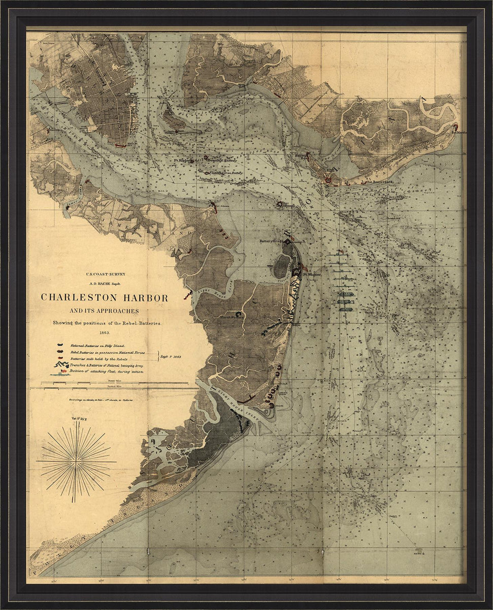 Spicher & Company BCBL Charleston Harbor MAP 1863 30004 – Biggs Ltd