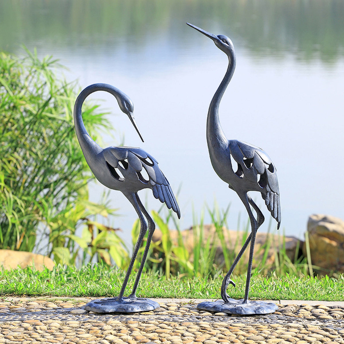 SPI Crane Pair Led Garden Sculpture 34914 – Biggs Ltd