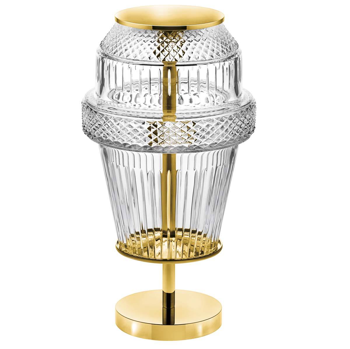 St Louis Crystal Matrice Golden Finish Table Lamp – Biggs Ltd