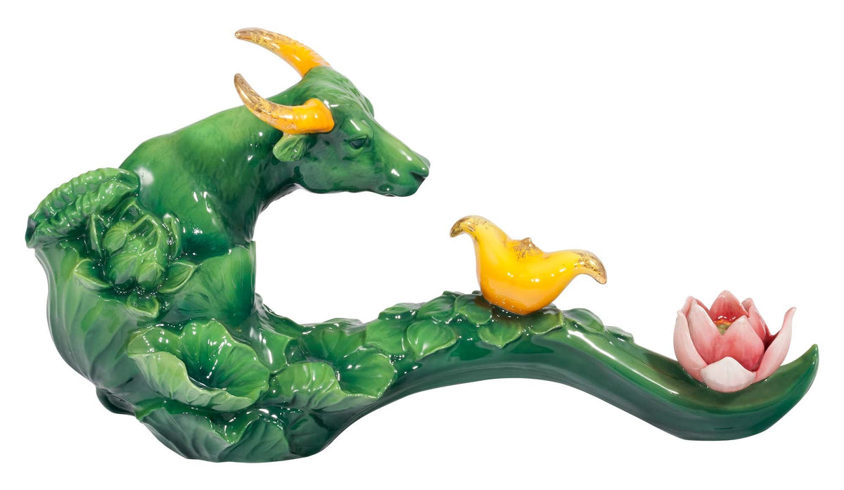 Franz Collection Blessings And Luck Ox Ruyi Figurine FZ03933 – Biggs Ltd