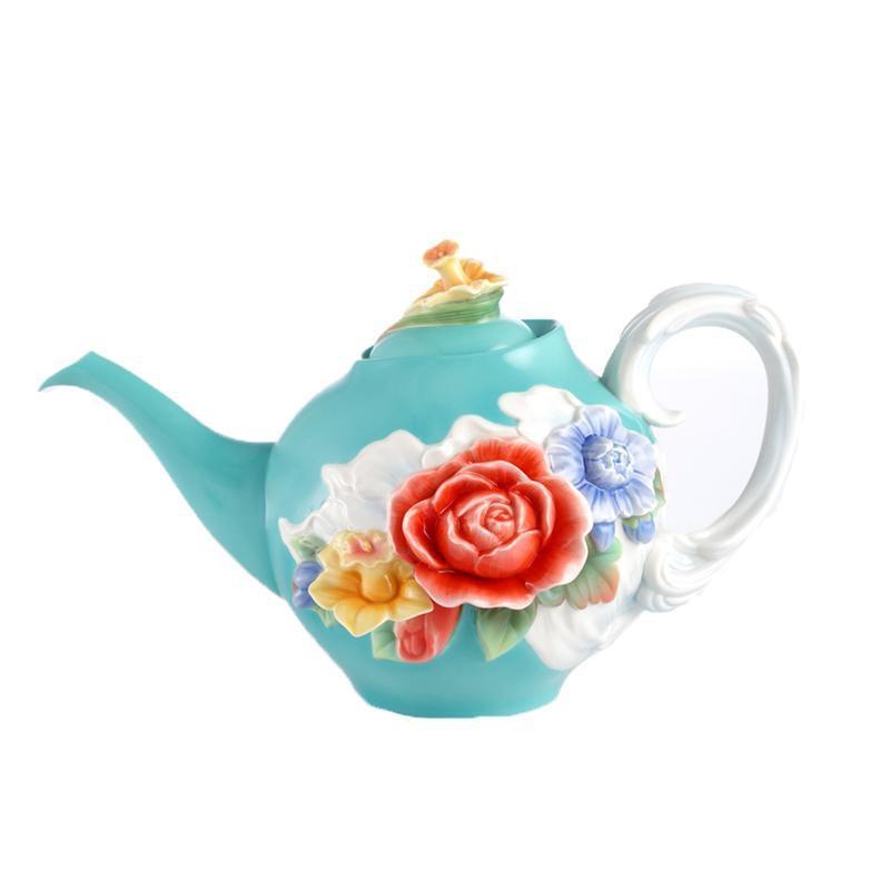 Franz Collection Collection Versailles Garden Rose Teapot FZ02611 ...