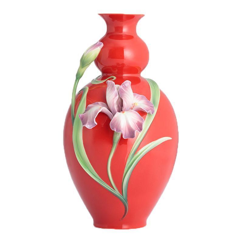 Franz Collection Florissima Purple Iris Mid Vase FZ02899 – Biggs Ltd