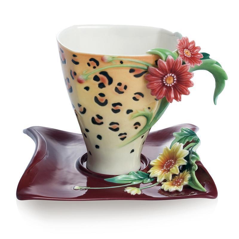Franz Collection Leopard Teacup & Saucer FZ02143 – Biggs Ltd