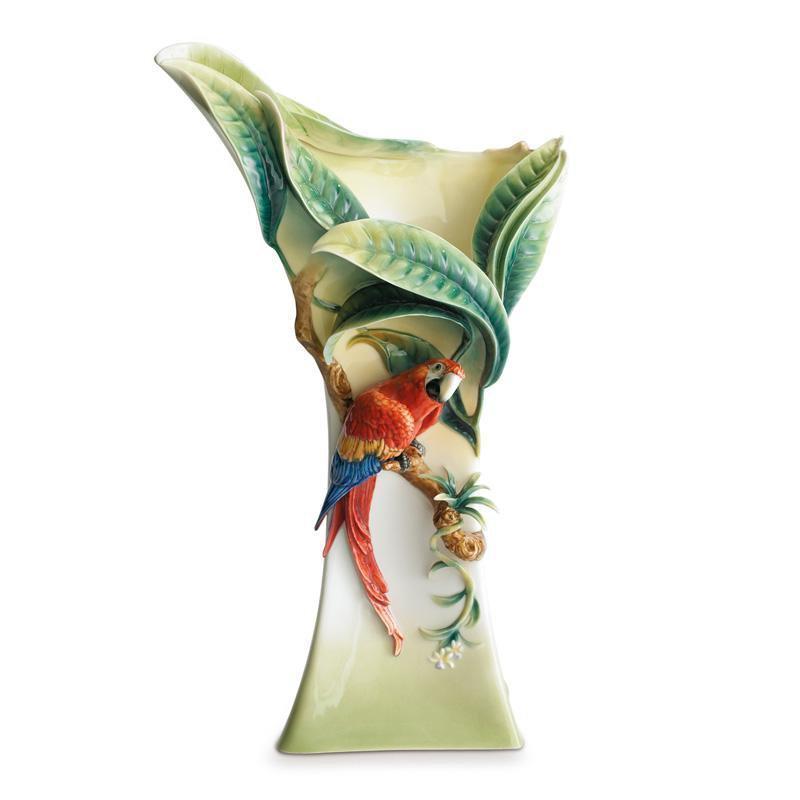 Franz Collection Paradise Calling Parrot Vase FZ00744 – Biggs Ltd