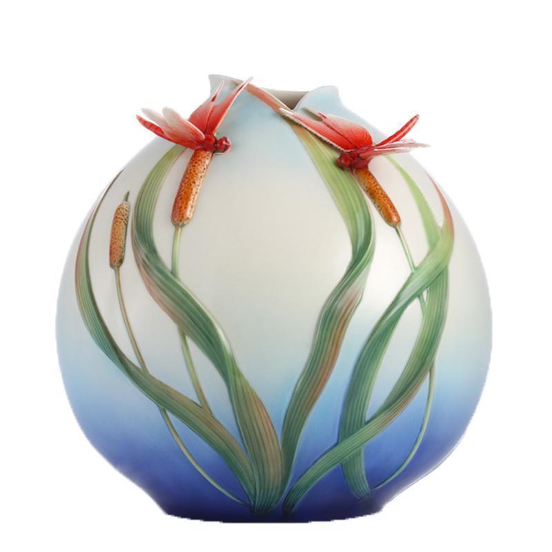 Franz Collection Red Dragonfly Vase FZ03064 – Biggs Ltd