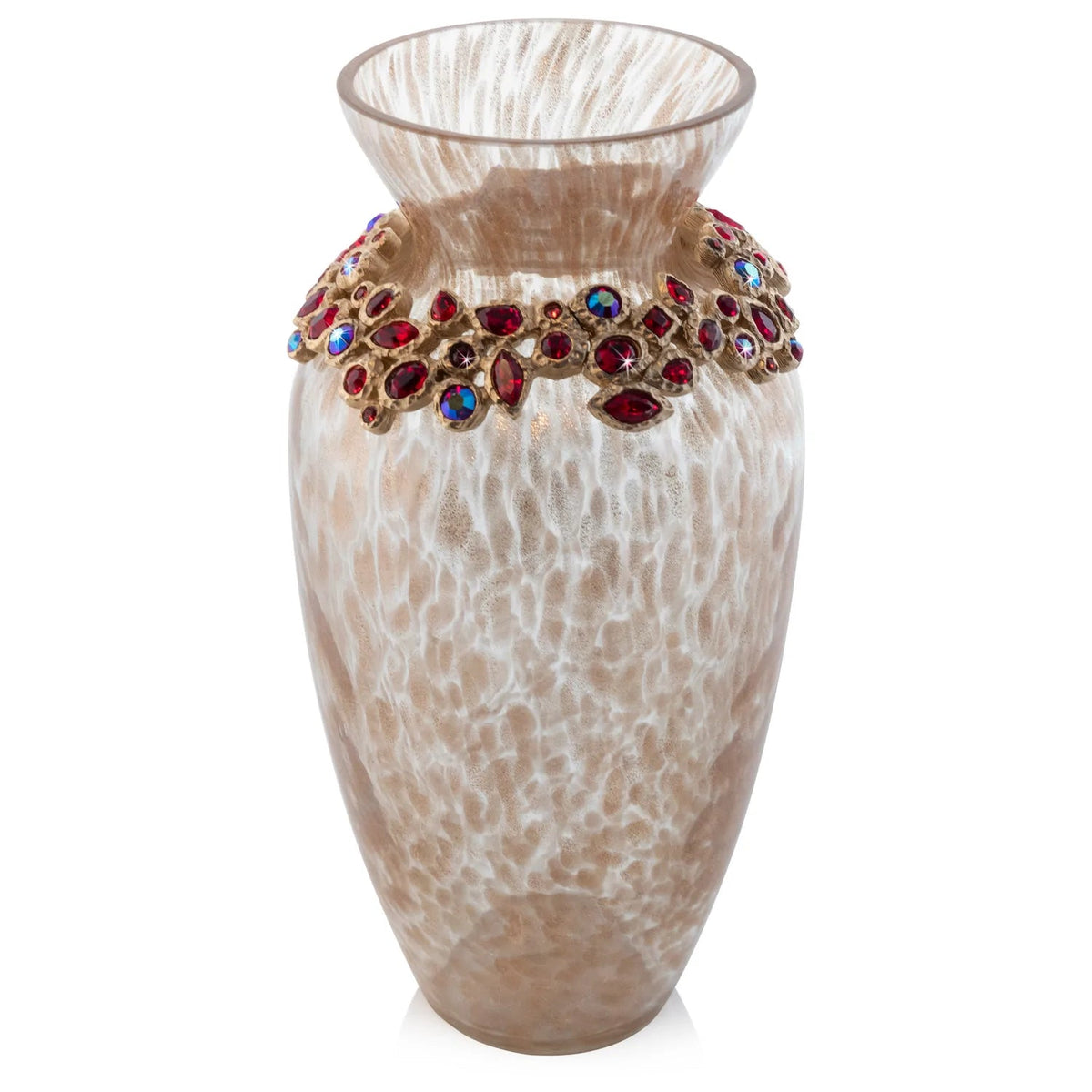Jay Strongwater Norah Bejeweled Vase Ruby SDH2562-224 – Biggs Ltd