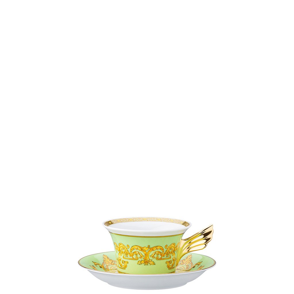 Versace 25 Years Green Floralia Tea Cup & Tea Saucer 19300-409979-28599 ...